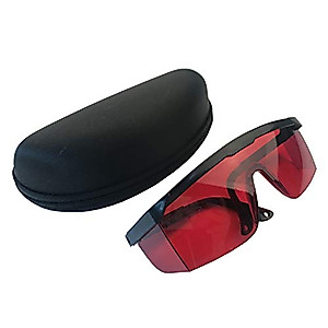 Laser Light Safety Glasses Eye Protection Goggles Laser Protection Glasses Goggles OD 4+ Red Color For Typical 200~540nm Blue Violet Green Laser Engraving Cutting Machine