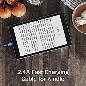 Micro USB Cable 10ft, Android Charger, USB C Cable, 3Pack Extra Long Kindle Fire Charger, udaton High Speed Nylon Braided Micro Fast Charging Cord for Samsung Galaxy S7 Kindle Fire 7 PS4 Xbox LG, Blue