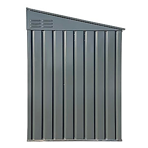 Arrow Sheds 6' x 3' Outdoor Steel Storage Shed, Grey