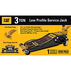 Cat 3 Ton Low Profile Service Jack - 240109