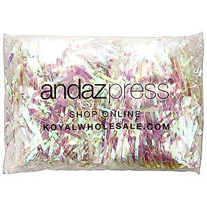 Andaz Press Iridescent Holographic Foil Fringe Party Door Curtain Backdrop, 2-Pack, 6-Feet Total Width x 8-Feet Height, Shiny Metallic Iridescent Themed Decorations, Birthday, Baby Shower, Bachelorett