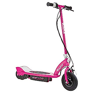Razor 13111261 E100 Electric Scooter (Pink) & Power Core E90 Electric Scooter - Green