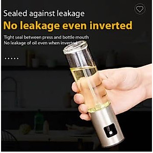 Vegetable Oil Spray Bottle - Glass - Use Olive Oil, Canola Oil, Soybean Oil, and More! 100 ML Bottle.