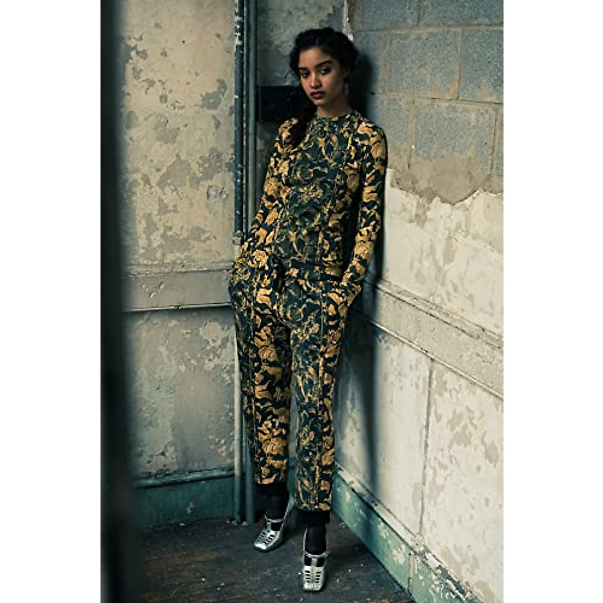 Gary Graham 422 unisex adult Patched Sweatpants, Army Floral, Large US