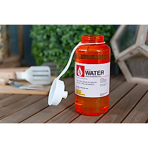 JUST FUNKY Prescription Water 32 Oz Plastic Water Bottle With Lid - Wide-Mouth, BPA-Free Novelty Hydroflask - Fun, Unique Orange Medicine Bottle With Screwtop Cap - Hydration Enthusiast Gift Idea