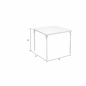 Ameriwood Home Cosco 5-Piece Folding Table and Chair Set, Tan