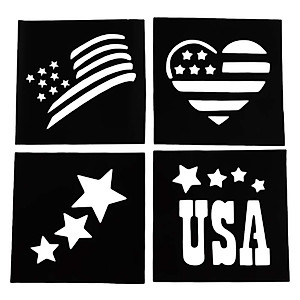 USA Colors Mini Face Paint Kit. Includes Blue Red & White Makeup