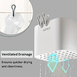 (36PCS White) Plastic Clothes Clips, Clothes Line Clips, Cloth Pegs for Hanging Clothes, Laundry Clothes Pins, Versatile Clips for Bags, Food, and Pic(Ideal for Apartments, Small Size)