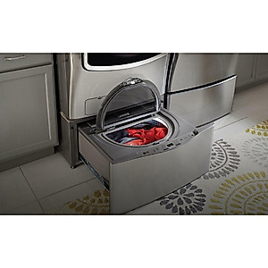 LG WD100CV 1.0 Cu. Ft. Graphite SideKick Pedestal Washer