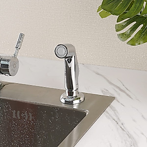 Hygie Rinse Kitchen Sink Side Sprayer Head Replacement Universal Sink Sprayer Attachment Compatible with Delta, Moen, Kohler OEM Brand, Kitchen Sink Faucet Sprayer Head, Chrome Finish