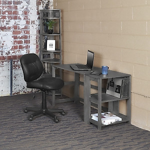 Regency Flip Flop Folding Bookcase, 34 in, Grey