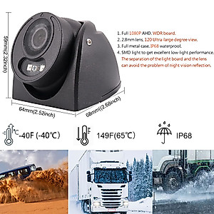 JOINLGO 4-CH GPS WiFi RJ45 1080P Vehicle Bus CCTV DVR Video Recorder Kit Remote View on PC/Phone Waterproof IR Night Vision Camera for Truck Fleet Management (500GB SSD Included)