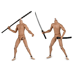 DS. DISTINCTIVE STYLE 1/6 Scale Male Body Narrow Shoulder Standard 12 Inch Action Figure with 8 Interchangeable Hands for Most Head Sculpt