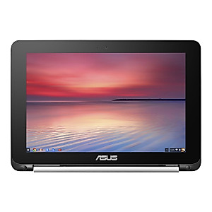 ASUS C100PA-DB02 10.1-inch Touch Chromebook Flip (1.8GHz, 4GB Memory, 16GB eMMC, Google OS), All Metal Body