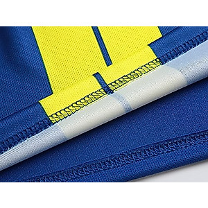 ELTONYA Brazil Pe’lee Jersey+Soccer Shorts for Boy Kids World Cup HOM/Awy Football Jersey Kit Youth Sports Team Shirt Uniform Blue