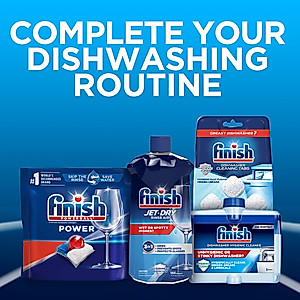 Finish Power Dishwasher Pods, No Pre-Rinse Dishwasher Detergent Soap For Deep Clean & Shine with Degreasing Power, 62 Count