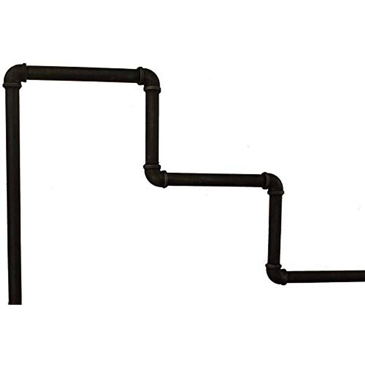 Diwhy Industrial Pipe Clothing Rack 4 Layers Pine Wood Shelving Shoes Rack With Wheels Cloth Hanger Household Shoe Rack Pipe Shelf Garment Racks