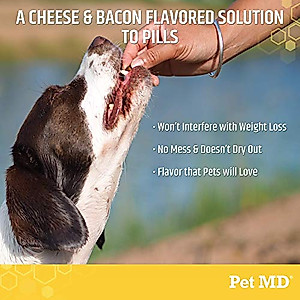 Pet MD Wrap A Pill Cheese & Bacon Flavor Pill Paste for Dogs - Make a Pocket or Pouch to Hide Pills & Medication 4.2 oz