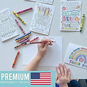 24 Fill In The Blank Teacher Thank You Cards From Student - Teacher Gift Card Teacher Appreciation Cards Bulk, Thank You Teacher Cards From Student, Bulk Thank You Cards For Teachers Appreciation Card