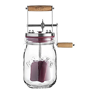 Kilner Vintage Glass Butter Churn; Delicious Homemade Butter in as Little as Ten Minutes; Large 34-Fluid Ounce Capacity Butter Churner, 1 EA