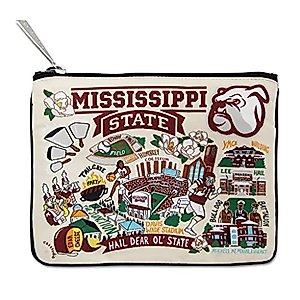 Catstudio Mississippi State University Collegiate Zipper Pouch Purse | Holds Your Phone, Coins, Pencils, Makeup, Dog Treats, & Tech Tools