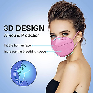 KN95 Face Mask 30PCS, Approved Individually Wrapped 5-Layers Face Mask for Adults Men Women, Colplay Comfortable Breathable Mascarillas KN95 Anti Dust Pollen, Efficiency Over 98.1%, 6-Color Pack