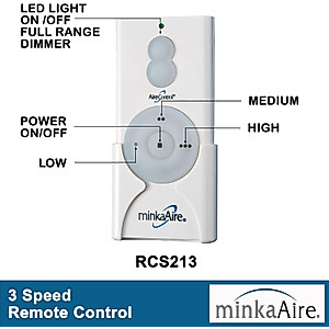MINKA-AIRE F843-WH Wave 52 Inch 3 Blade Ceiling Fan in White Finish