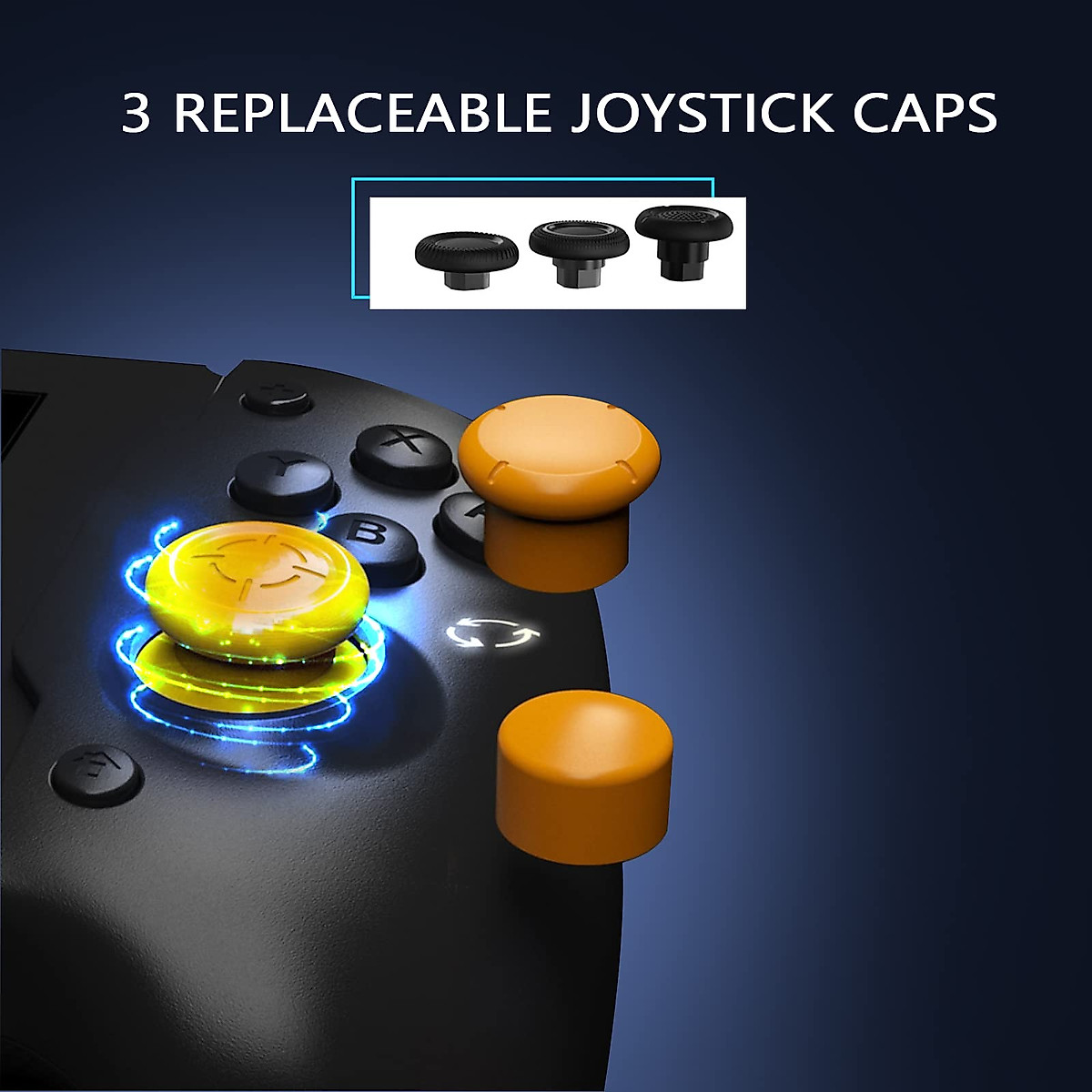 Nargos Grip Controller for Switch/Switch OLED, Ergonomic Handheld Gamepad with 6-Axis Gyro, Dual Motor Vibration and Screen Capture Button (Black)