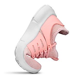 Troadlop Girls Shoes Mesh Slip On Gym Athletic Sneakers for Girls Pink Size 2 M US Little Kid