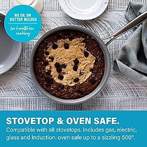 Gotham Steel Aqua Blue Nonstick Frying Pan Set, 2 Piece Non Stick Skillet Set, 8.5” & 9.5” Ceramic Nonstick Frying Pans for Cooking, Cooking Pans with Stay Cool Handles - Dishwasher Safe, Oven Safe