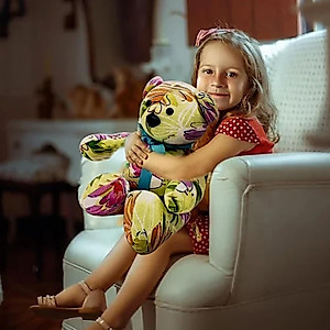 Memory Bear Template Ruler Set with Instructions, Memory Bear Sewing Patterns Template, Acrylic Quilting Template Cutting Set for Sewing Bear Pattern Template Home Sewing Art Craft (10 PCS (12 inch))