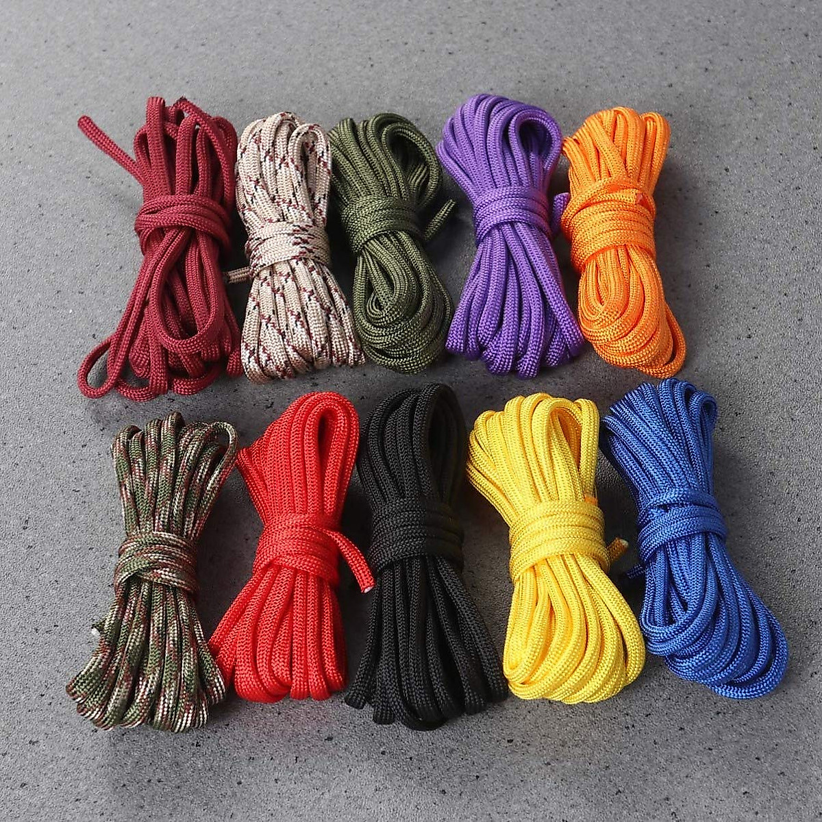 SEWACC 30 Pcs 3 String 3m Length Climbing Utility Cord Survival Umbrella Rope DIY Braiding Rope