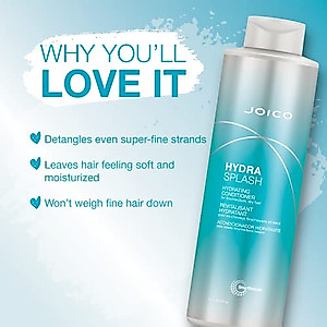 HydraSplash Hydrating Conditioner | For Fine, Medium, Dry Hair | Replenish Moisture | Add Hydration & Softness | WIth Sea Kelp & Coconut Water | 33.8 Fl Oz