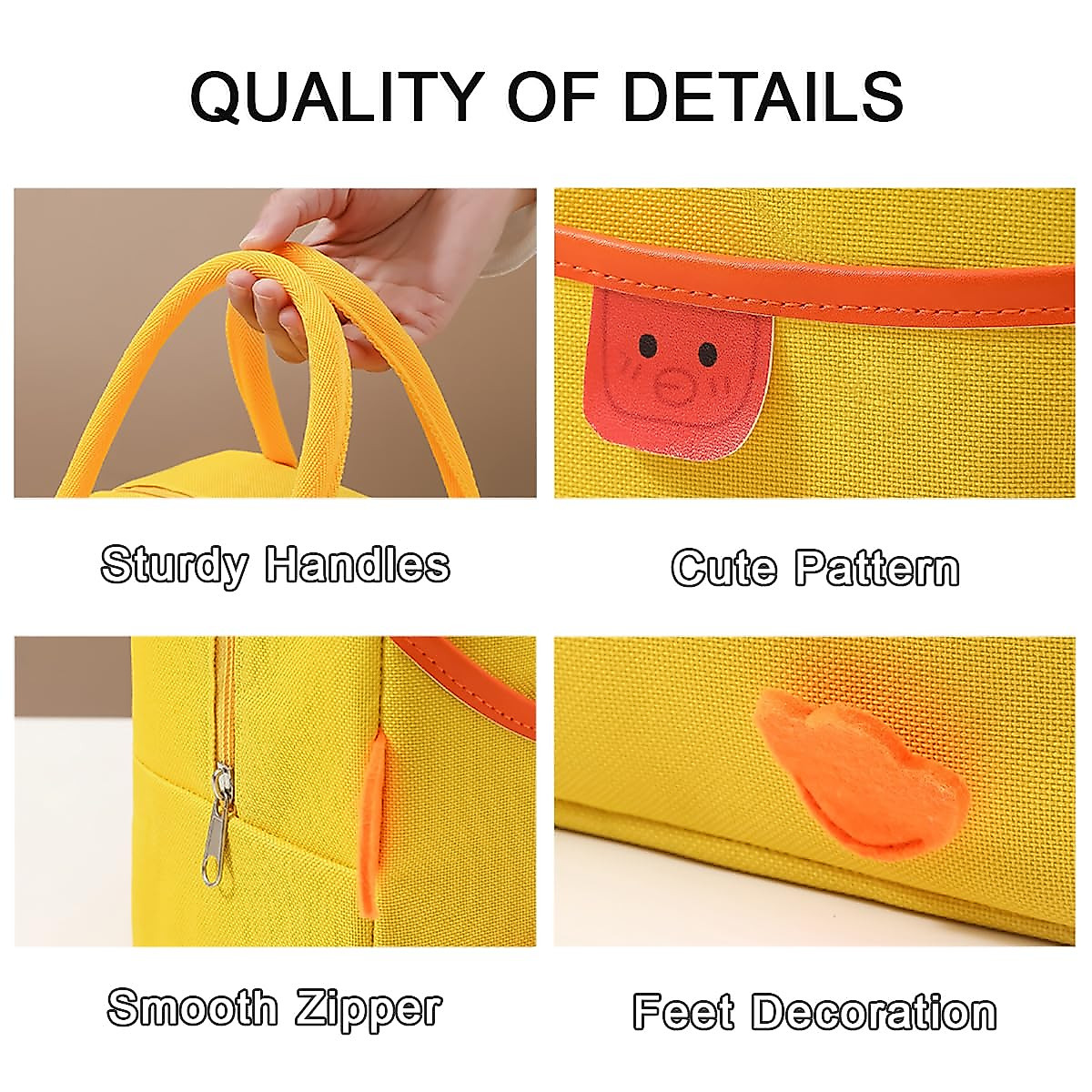 Cute Lunch Box Reusable Duck Lunch Bags for Women Cute Lunchboxes Kawaii Animal Lunch Bag Cooler for Picnic Office Work Travel
