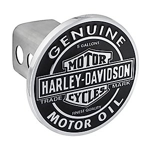 Harley-Davidson B&S Motor Oil Trailer Hitch Cover, Vintage Finish, 2 in HDHC362