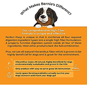Perfect Poop Digestion & General Health Supplement for Dogs: Fiber, Prebiotics, Probiotics & Enzymes Relieves Digestive Conditions, Optimizes Stool, and Improves Health (Cheddar Cheese, 30.0)