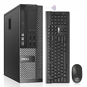 Dell OptiPlex 9020 Refurbished Desktop Computers Small Form Factor PC,i7 4790 32GB Ram,1TB NVMe M.2 SSD,128GB SSD,AC8260 Built-in WiFi,HDMI,Dual Monitor Support (Renewed)