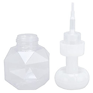 Natudeco Foaming Hand Soap Dispenser Liquid Soap Bottle PETG Flower Shape Portable Foaming Bottle for Cleaning Travel Foam Pump Bottle 300ml (Transparent)