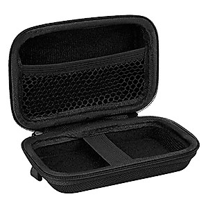 Geekria Shield Earbuds Case Compatible with Tribit MoveBuds H1 Wireless Bluetooth Earbuds Case, Replacement Hard Shell Travel Carrying Bag with Cable Storage (Black)