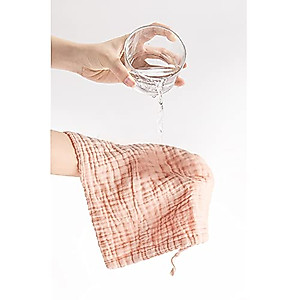 Konssy 6 Pack Baby Muslin Washcloths for Unisex 100% Cotton Wash Cloth Set for Baby Face Body Comfy and Soft for Newborn Infants Kids Girls and Boys