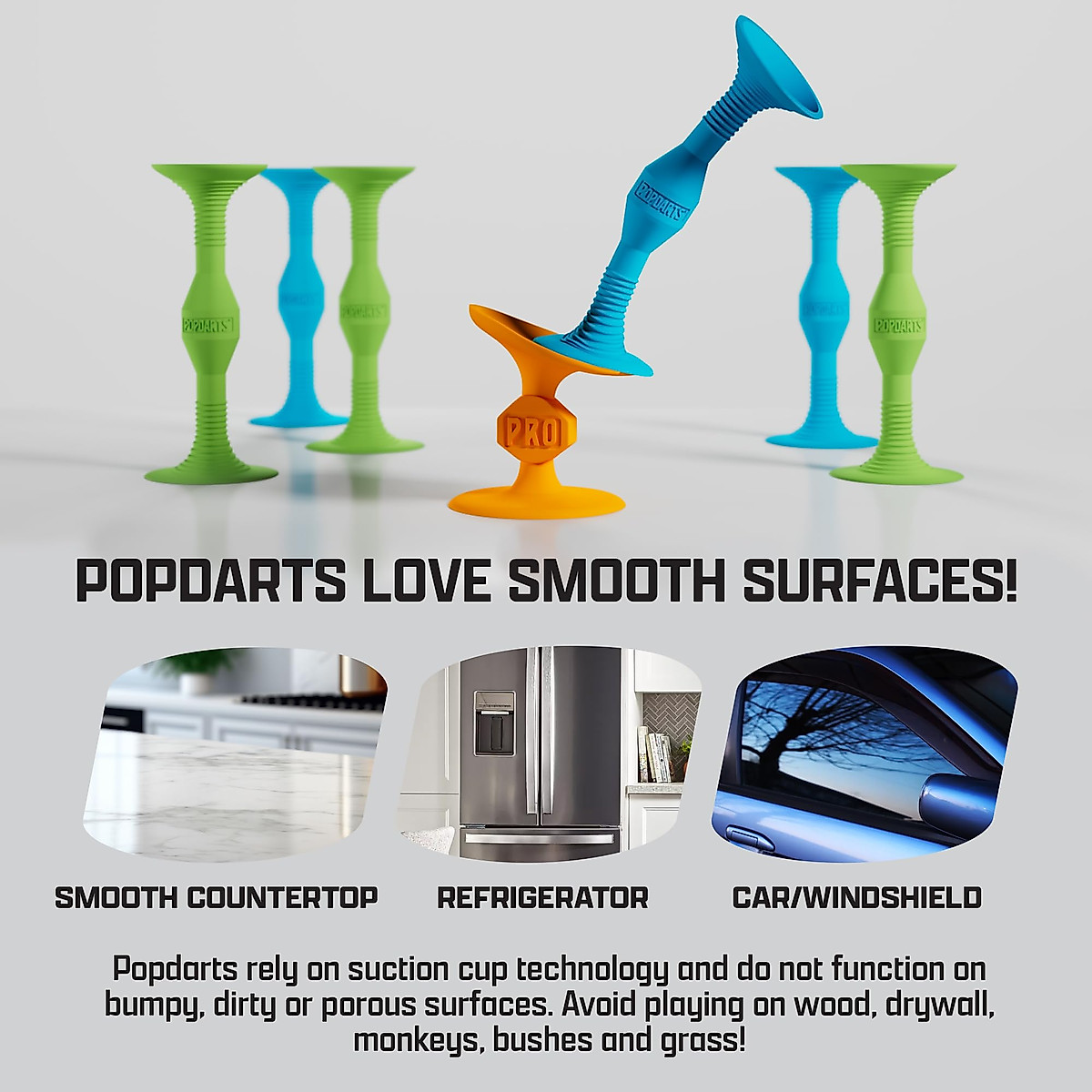 Popdarts Pro Pack (Blue and Green) - Indoor, Outdoor Suction Cup Throwing Game - Competition with a POP