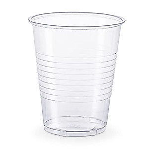Comfy Package [Bulk Case of 6/240 Count] 12 oz. Clear Disposable Plastic Cups - Cold Party Drinking Cups