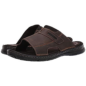 Rockport Men's Darwyn Slide 2 Sandal, Brown II Leather, 11 M US