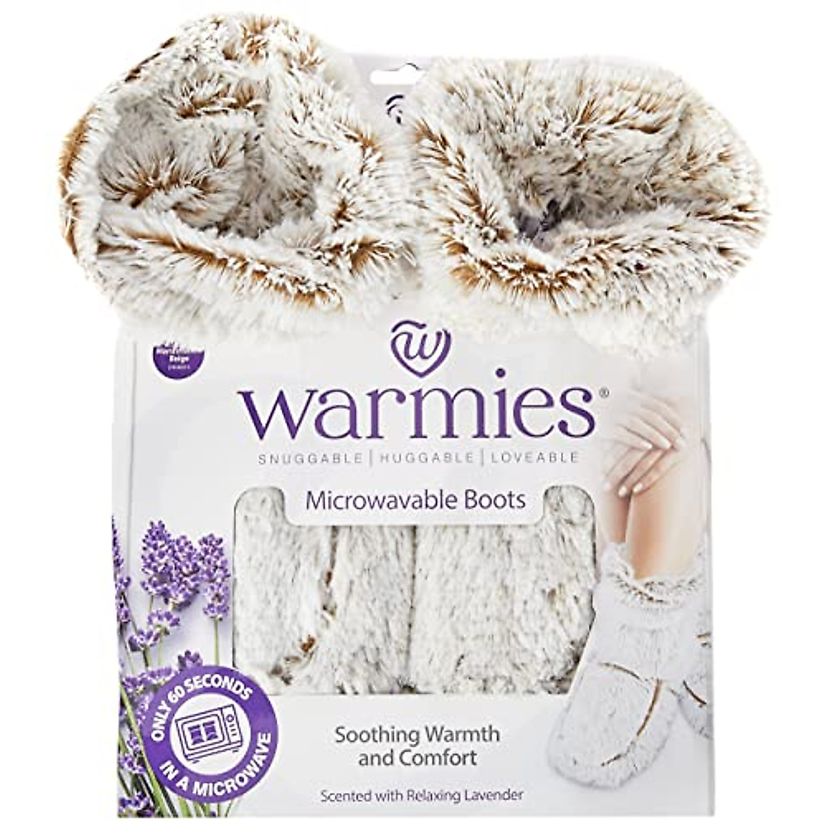 Warmies Men's Slipper boots, Beige, 1 Pair (Pack of 1)