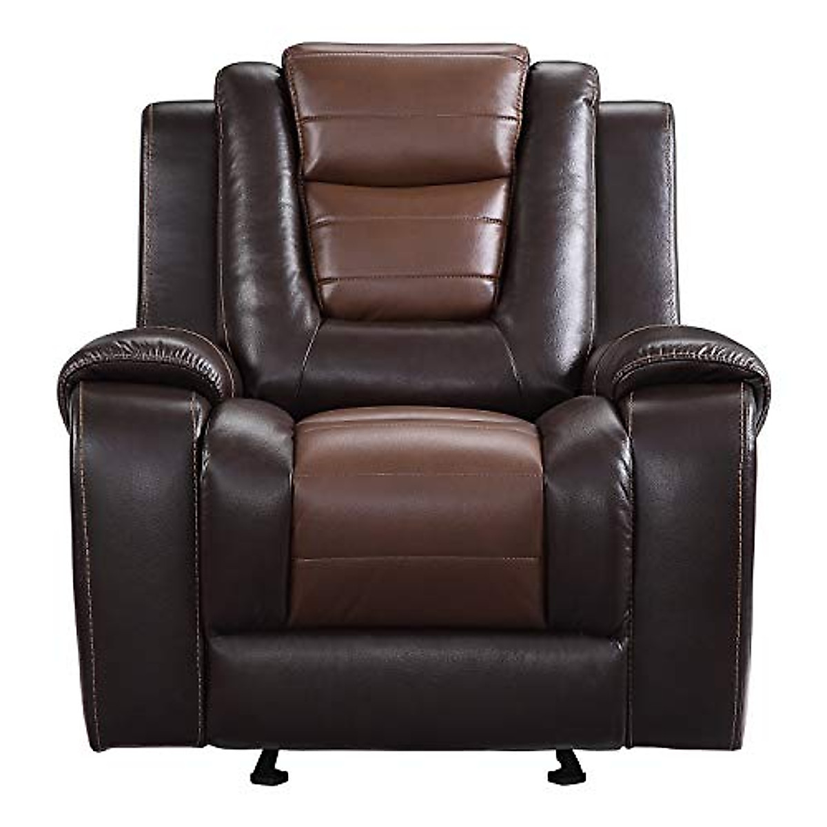 Lexicon Matteo Glider Reclining Chair, Two-Tone Brown