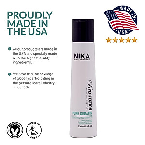 NIKA Fairy Silk- Pure Keratin Reconstructing Shampoo, 8.50fl X1