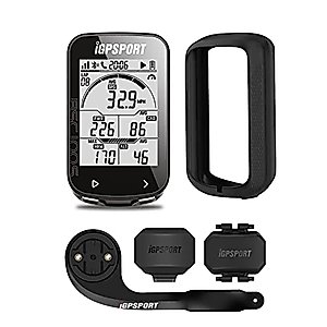 iGPSPORT BSC100S Bicycle/Bike Computer Wireless, 2.6-inch LCD Display GPS Bike Computer (Set)