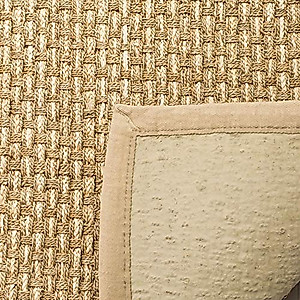 SAFAVIEH Natural Fiber Collection Runner Rug - 2'6" x 10', Natural & Beige, Border Basketweave Seagrass Design, Easy Care, Ideal for High Traffic Areas in Living Room, Bedroom (NF118A)
