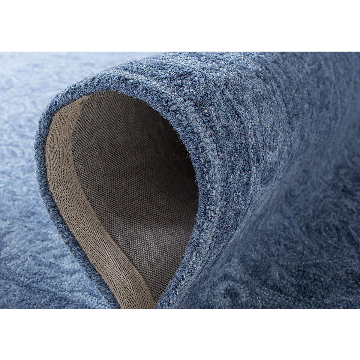 SAFAVIEH Dip Dye Collection 3' x 5' Navy Blue DDY151N Handmade Premium Wool Area Rug