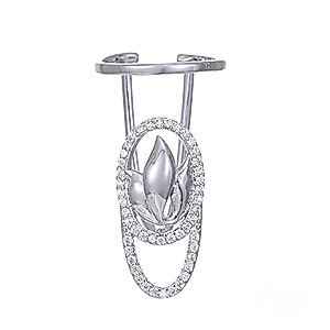 Rumtock Statement Fingernail Ring Punk Finger Tip Manicure 18K Plated Silver Kunckle Ring for Women Girls